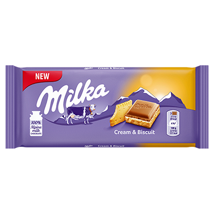 GUUAO | Chocolate Milka Cream&Biscuit 100g