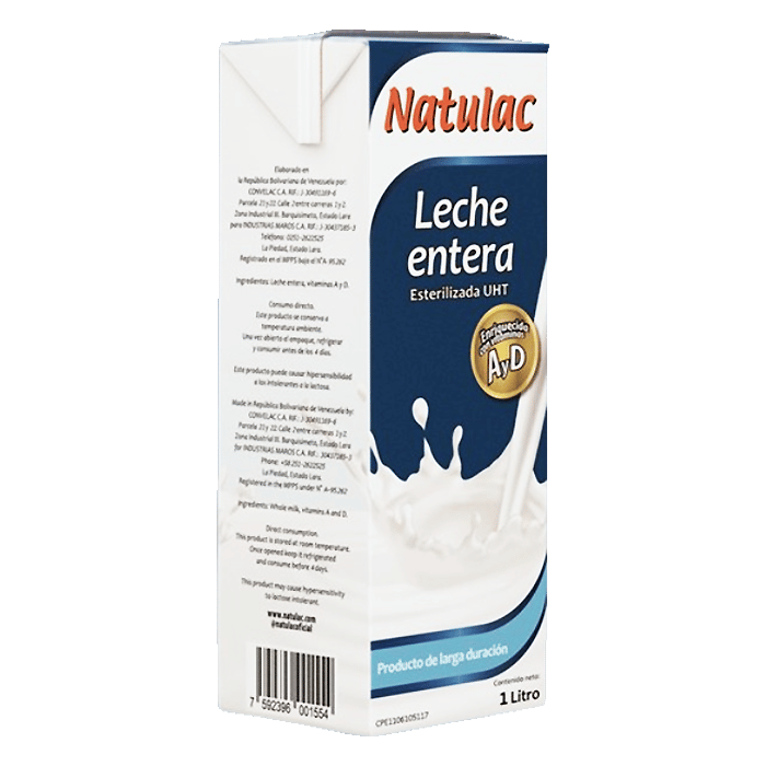 GUUAO | Leche Líquida Entera Natulac 1L